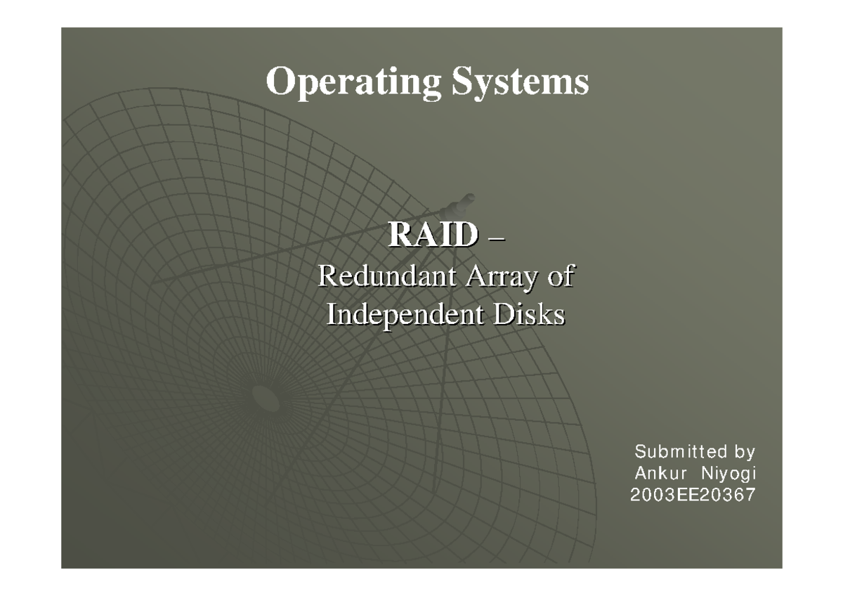 Raid Raid Redundant Array Of Redundant Array Of Independent Disks