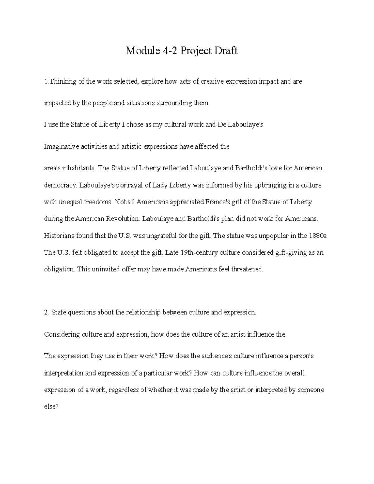 Module 4-2 - it will need to be revised inorder to submit as they use ...