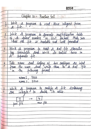 Chapter 8 - C Programming Language Handwritten Notes - Programming ...