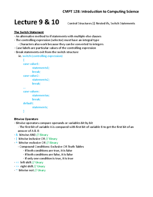 Lecture 3 - Janice Regan - © J anice Regan, CMPT 128, J an 2007 0 CMPT ...