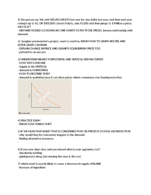 ECO 2013 first practice exam w answers - Sample Exam Questions ECO 2013 ...