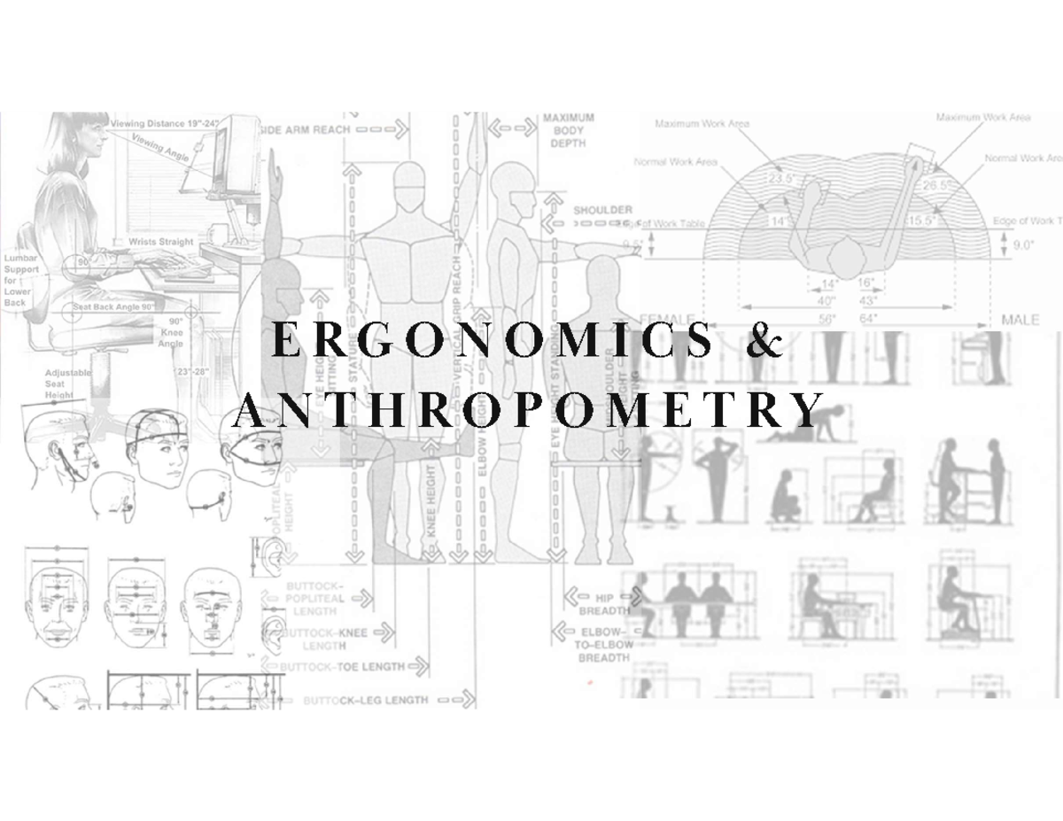 Ergonomics- Anthropomentry-2 - E R G O N O M I C S & A N T H R O P O M ...