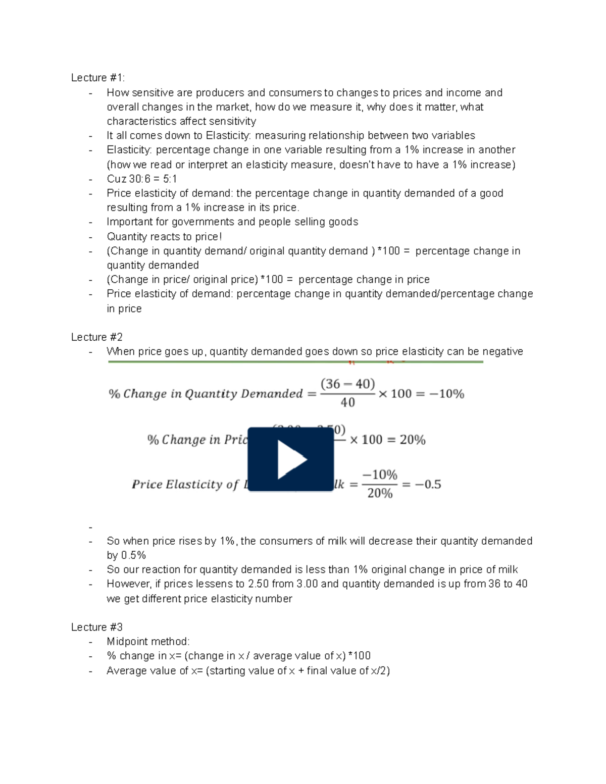 Elasticity - Lecture notes 6 - Lecture #1: - How sensitive are ...
