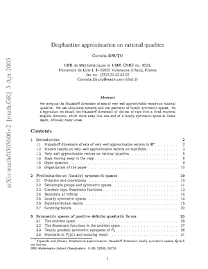 0502434 - Cours - arXiv:math/0502434v2 [math] 11 May 2006 The Annals of ...