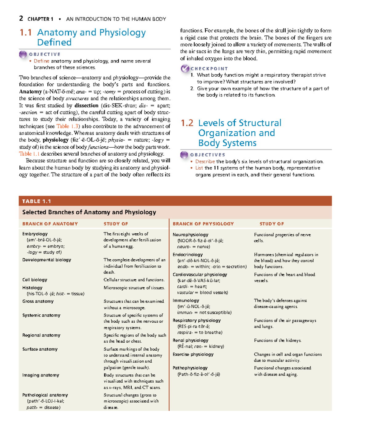 Principles OF Anatomy AND Physiology - 2 CHAPTER 1 • AN INTRODUCTION TO ...