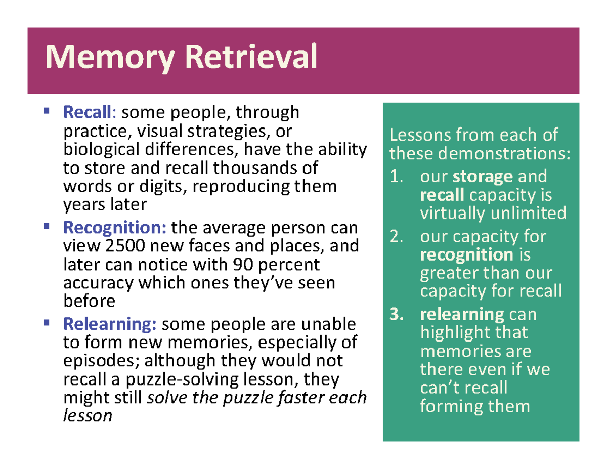 Ch 8 Notes 1-20-23 - Lessons from each of these demonstrations: 1. our ...