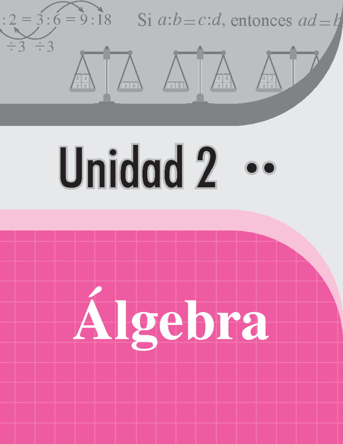 Guía 1ro Unidad 2 Álgebra 1ra Edición Unidad 2unidad 2 Álgebra X X