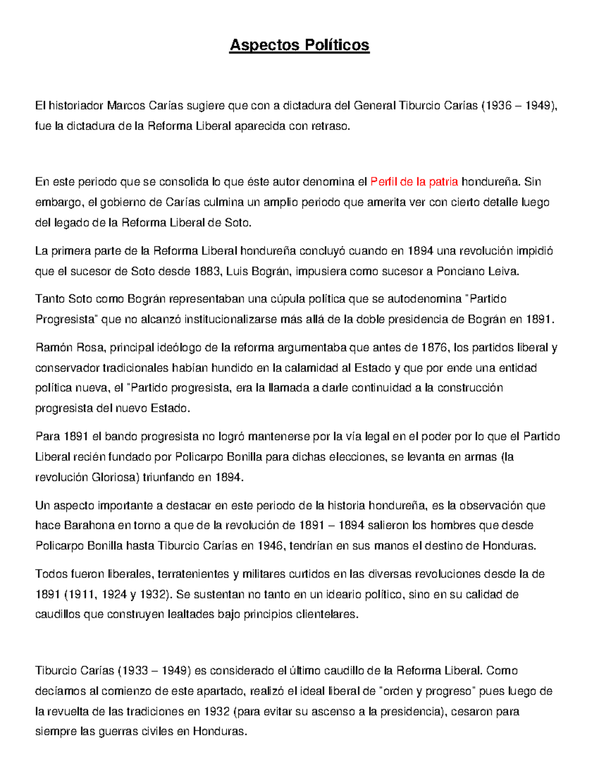 Exposición historia - Aspectos Políticos El historiador Marcos Carías ...