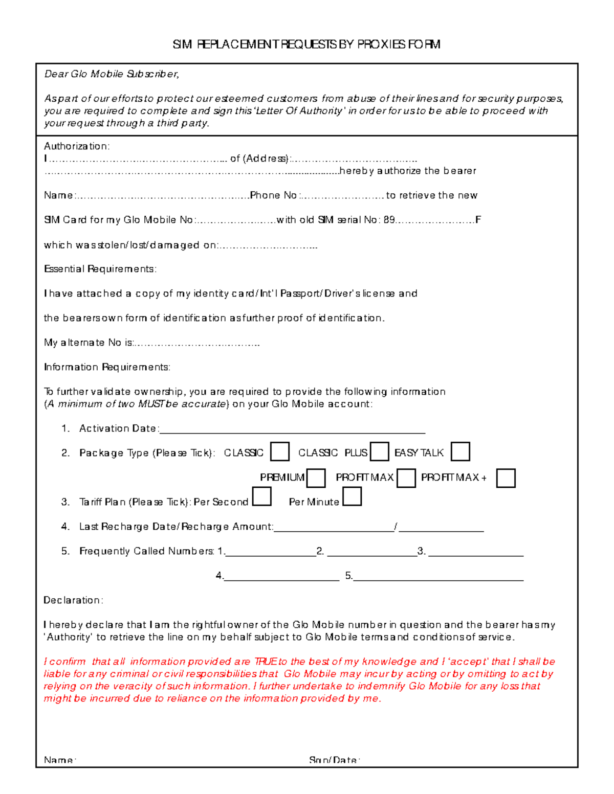 Simreplacementbyproxiesform - SIM REPLACEMENT REQUESTS BY PROXIES FORM ...