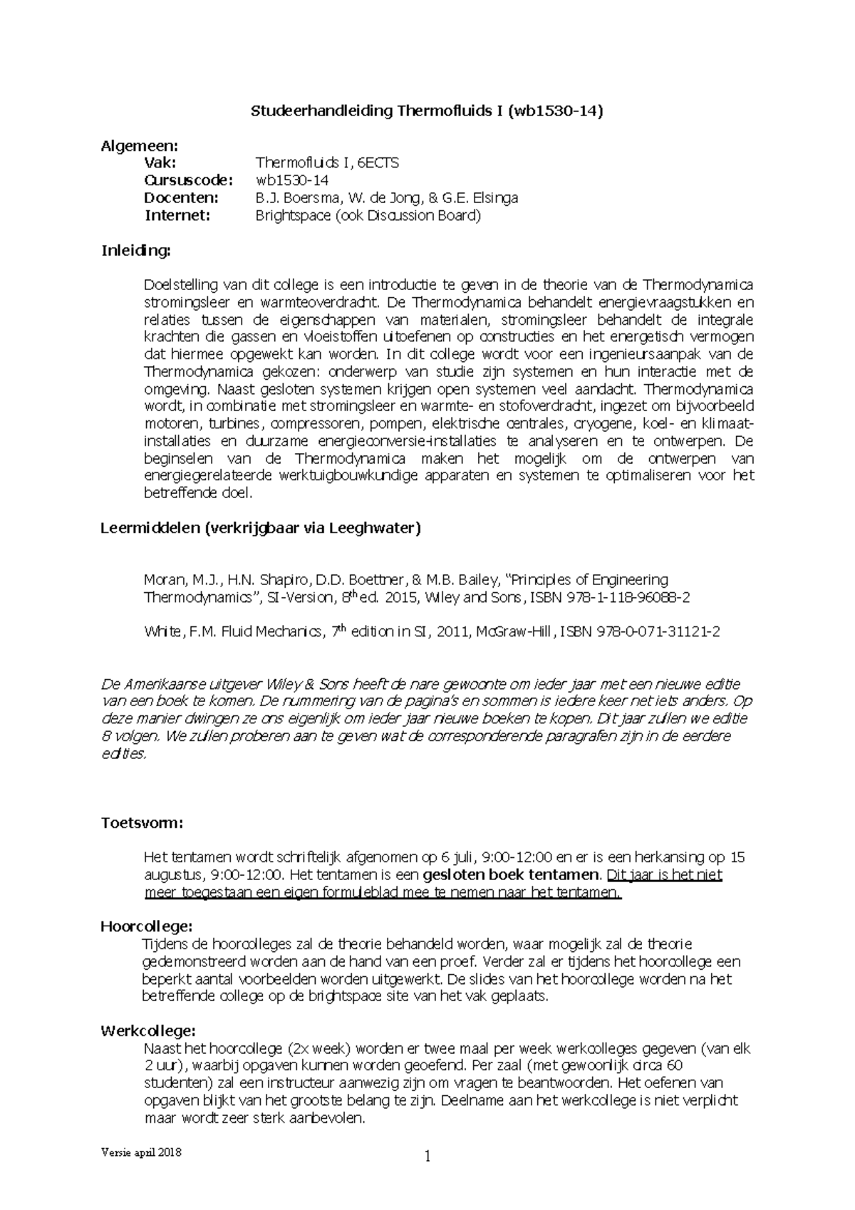 Studeerhandleiding wb1530 14 2017 2018 - Versie april 201 8 ...