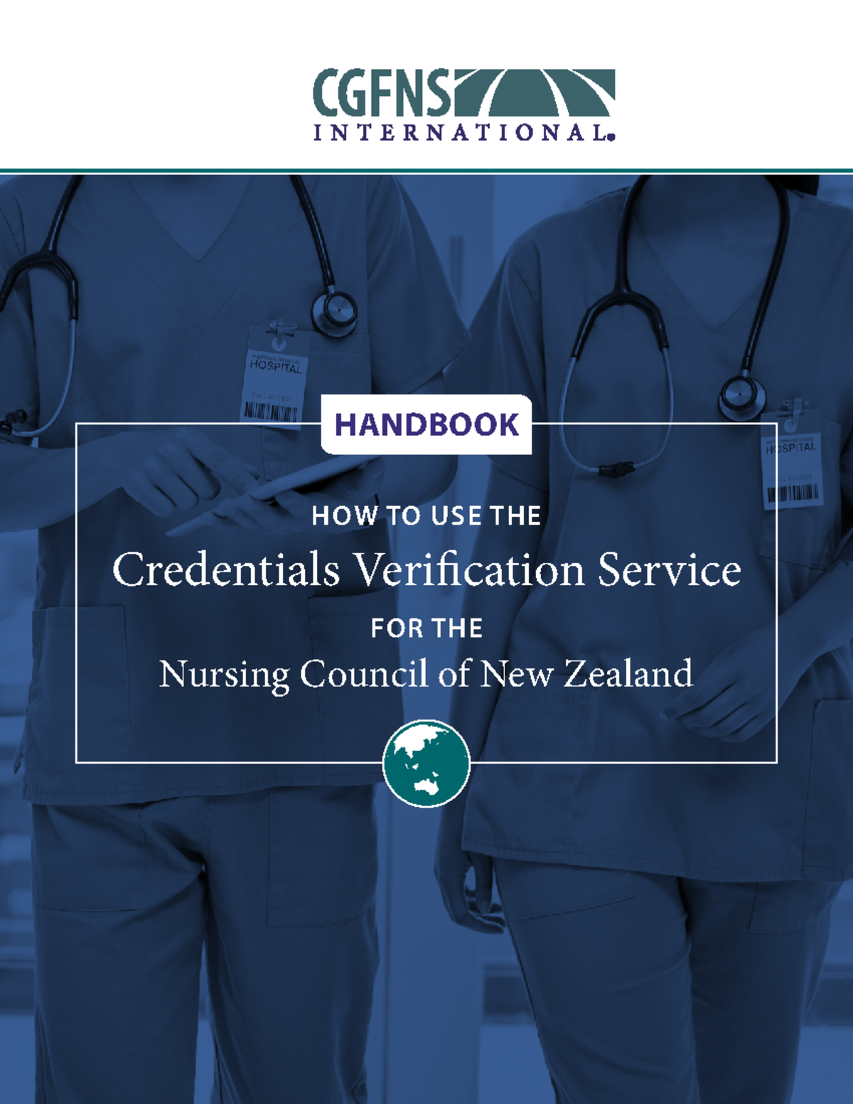 Handbook CVS NCNZ April 2023 - HOW TO USE THE Credentials Veri cation ...