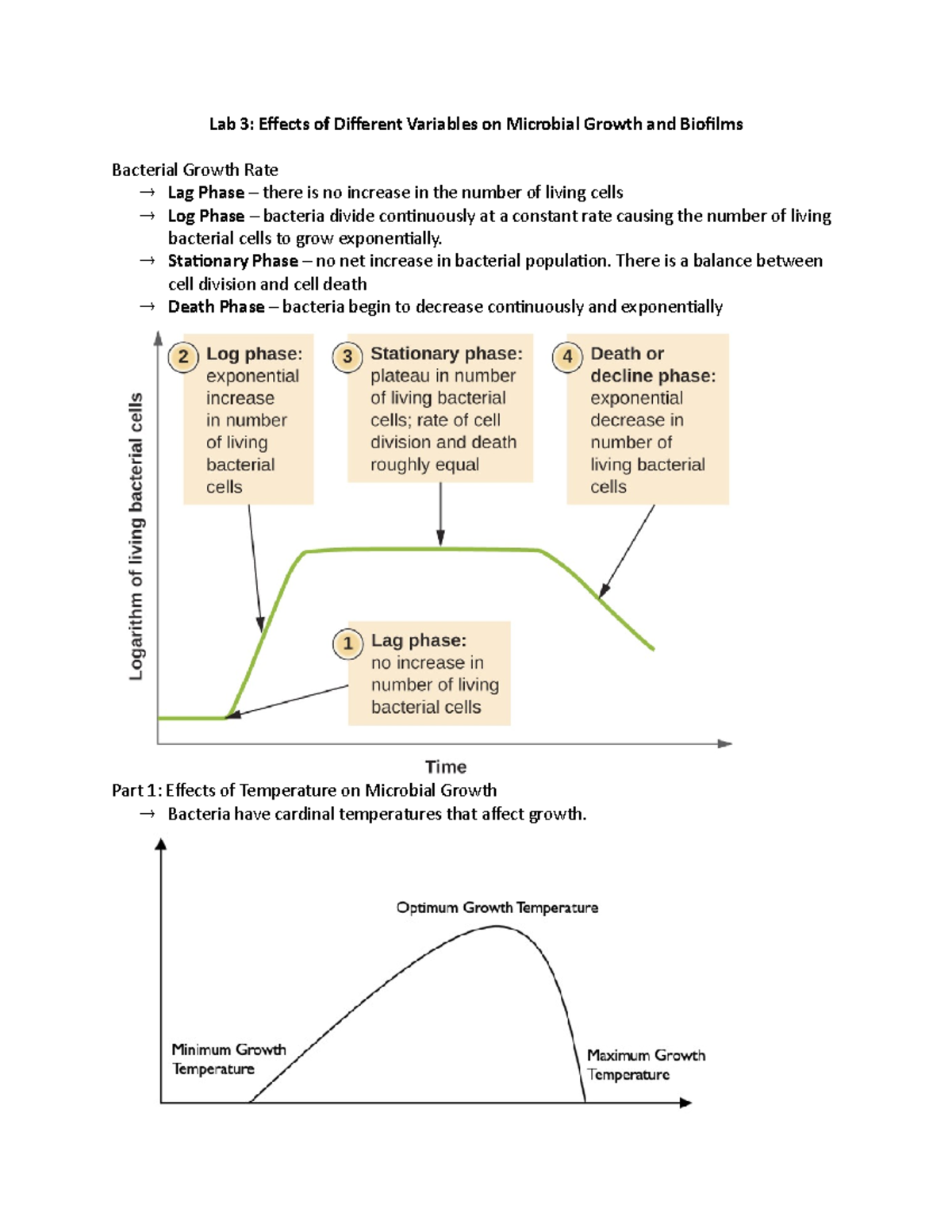Lab 3 - Lecture notes 3 - Lab 3: Effects of Different Variables on ...