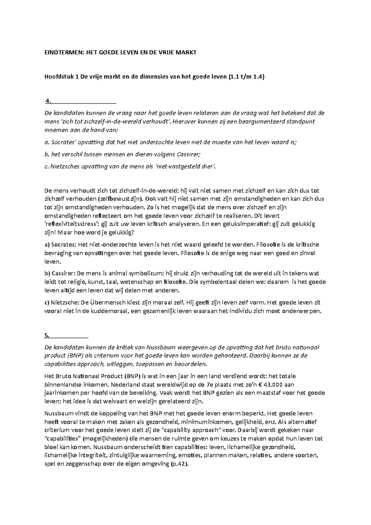 Eindtermen 1 tot 12 - GLVM - EINDTERMEN: HET GOEDE LEVEN EN DE VRIJE ...