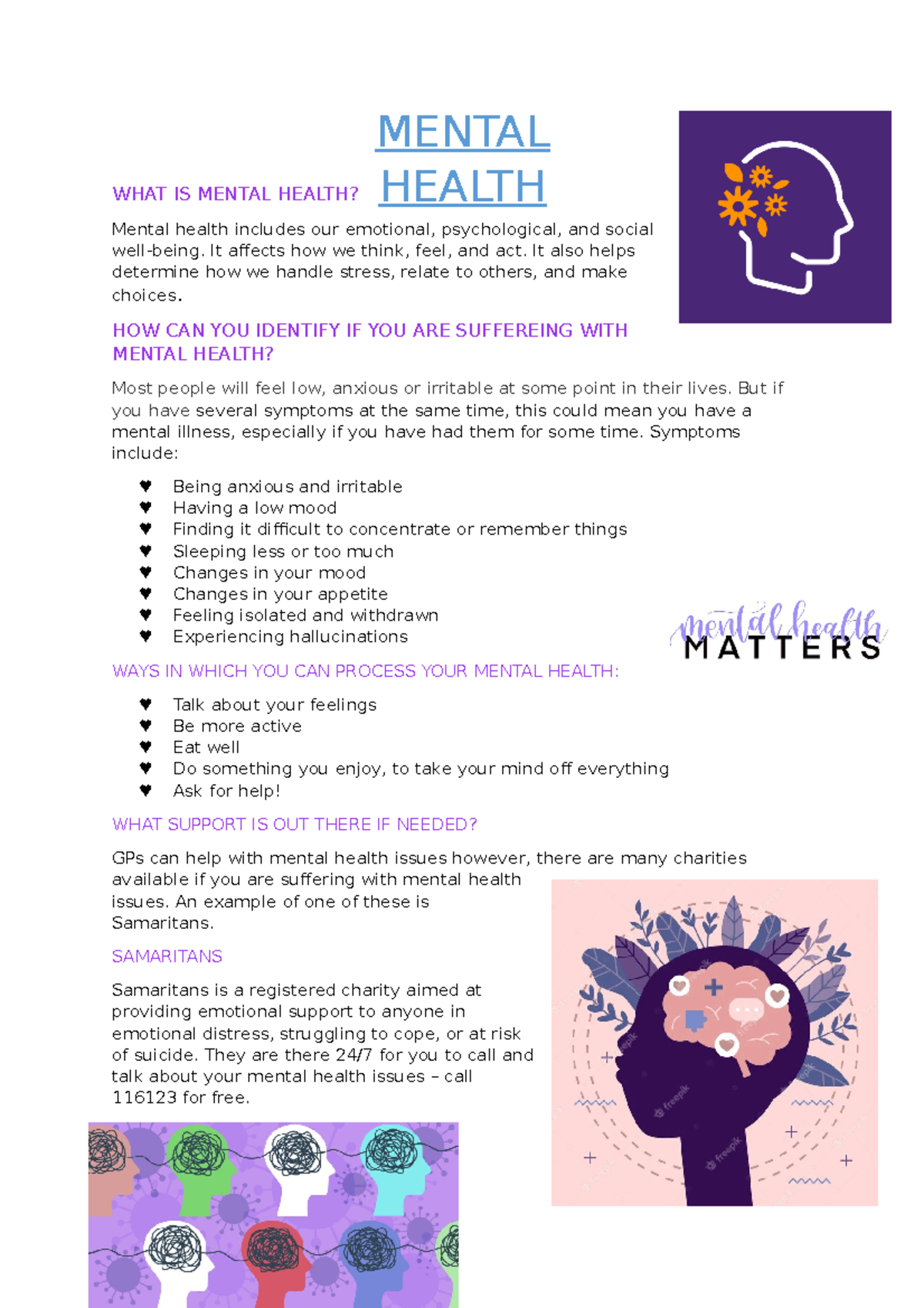 WHAT IS Mental Health - WHAT IS MENTAL HEALTH? Mental health includes ...