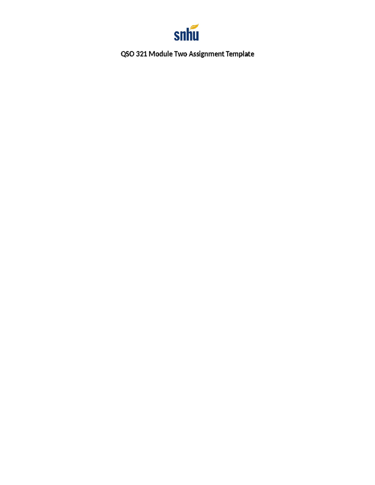 QSO 321 Module Two Assignment Template - QSO 321 Module Two Assignment ...