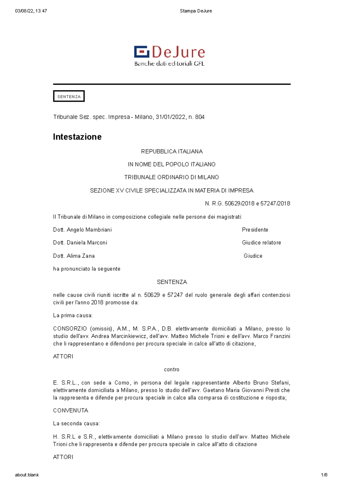 Elaborato DEL 2022 08 03 13 53 10 - SENTENZA Tribunale Sez. spec ...