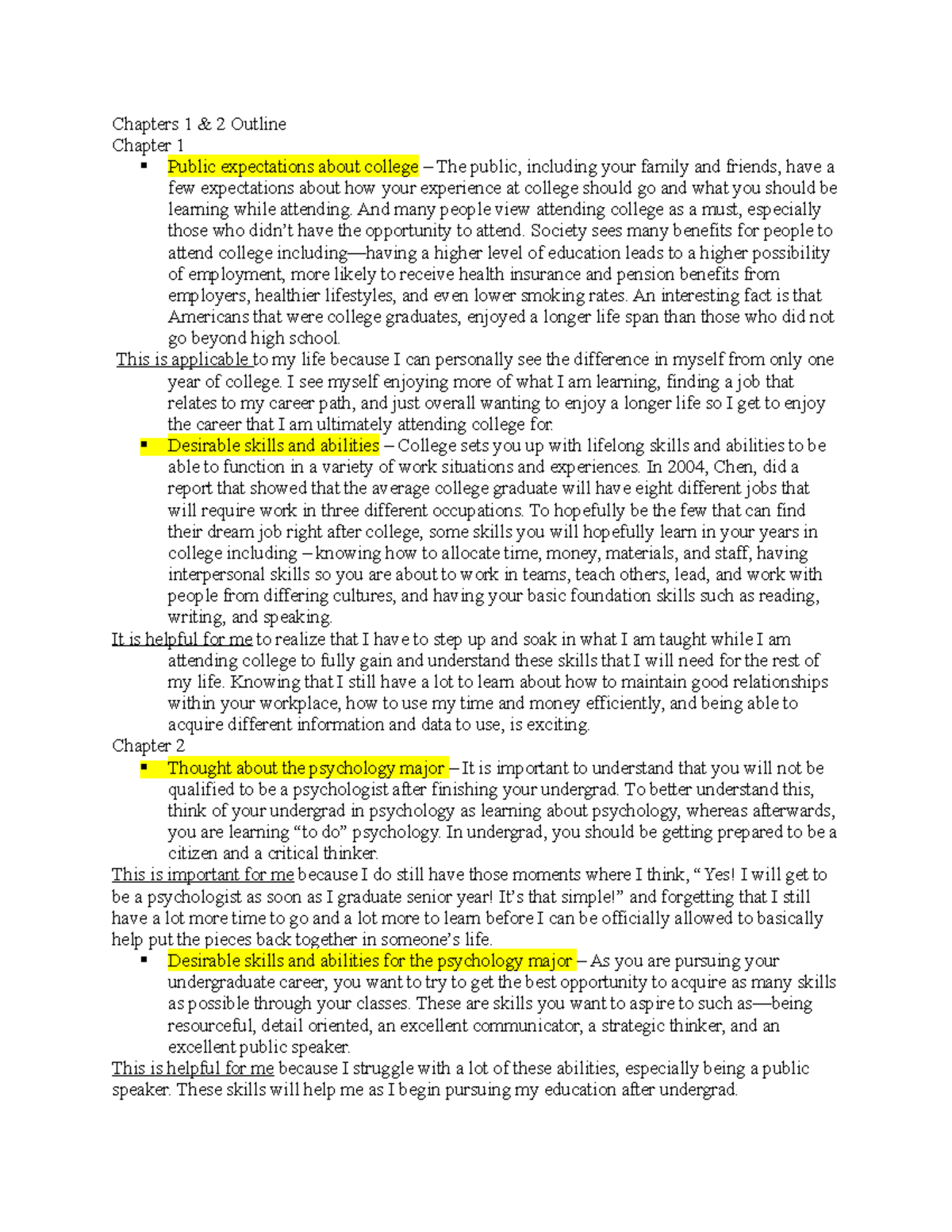 Ch. 1 and 2 outline - Chapters 1 2 Outline Chapter 1 Public ...