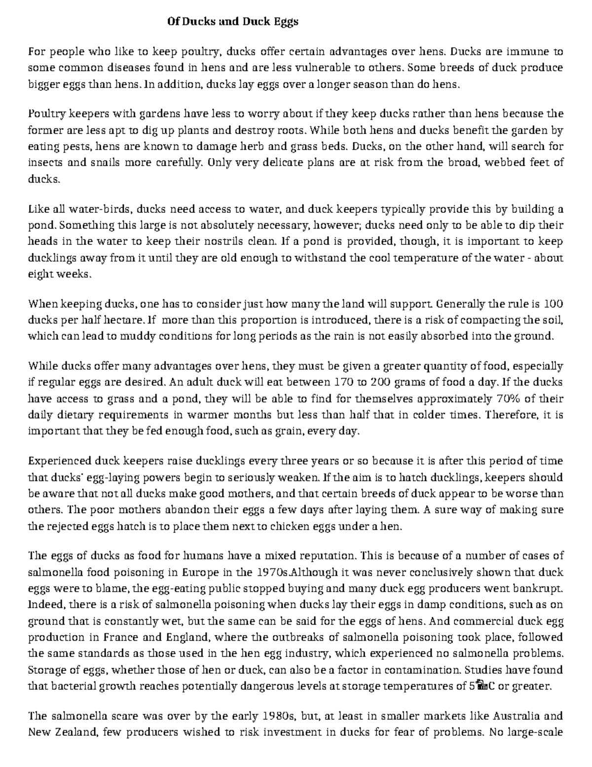 Of Ducks and Duck Eggs and Tea times - Of Ducks and Duck Eggs For ...