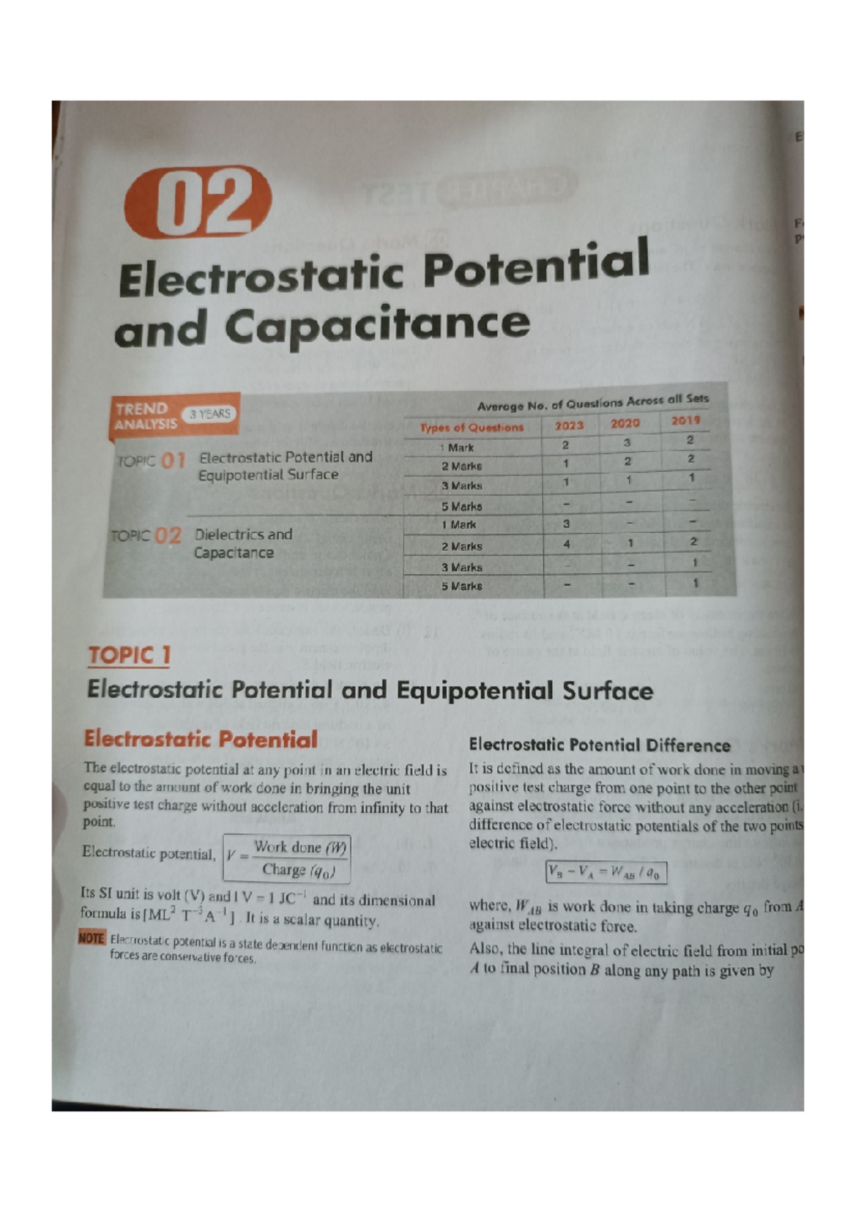 Electrostatic potential and capacitance CH2 - Linear Regression Analysis - Studocu