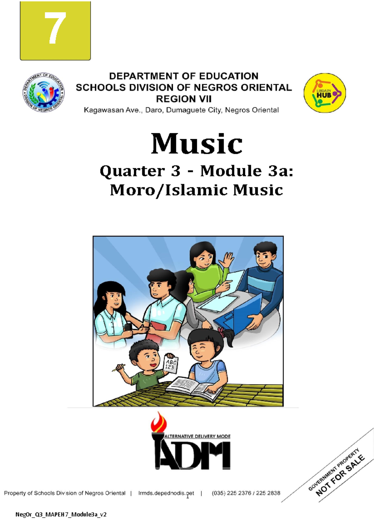 Music 7 Q3 3a - qwrqwrwq - 7 Music Quarter 3 – Module 3a: Moro/Islamic ...