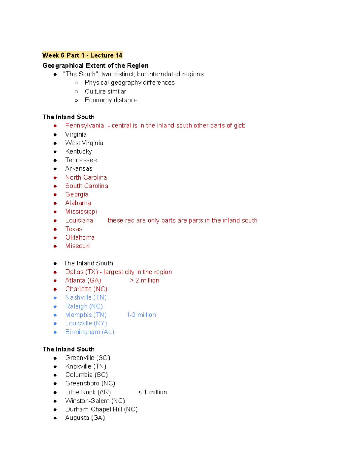 2RU3 TEST Chpater 6 - Lecture notes LECTURE 6 - Week 6 Part 1 - Lecture ...