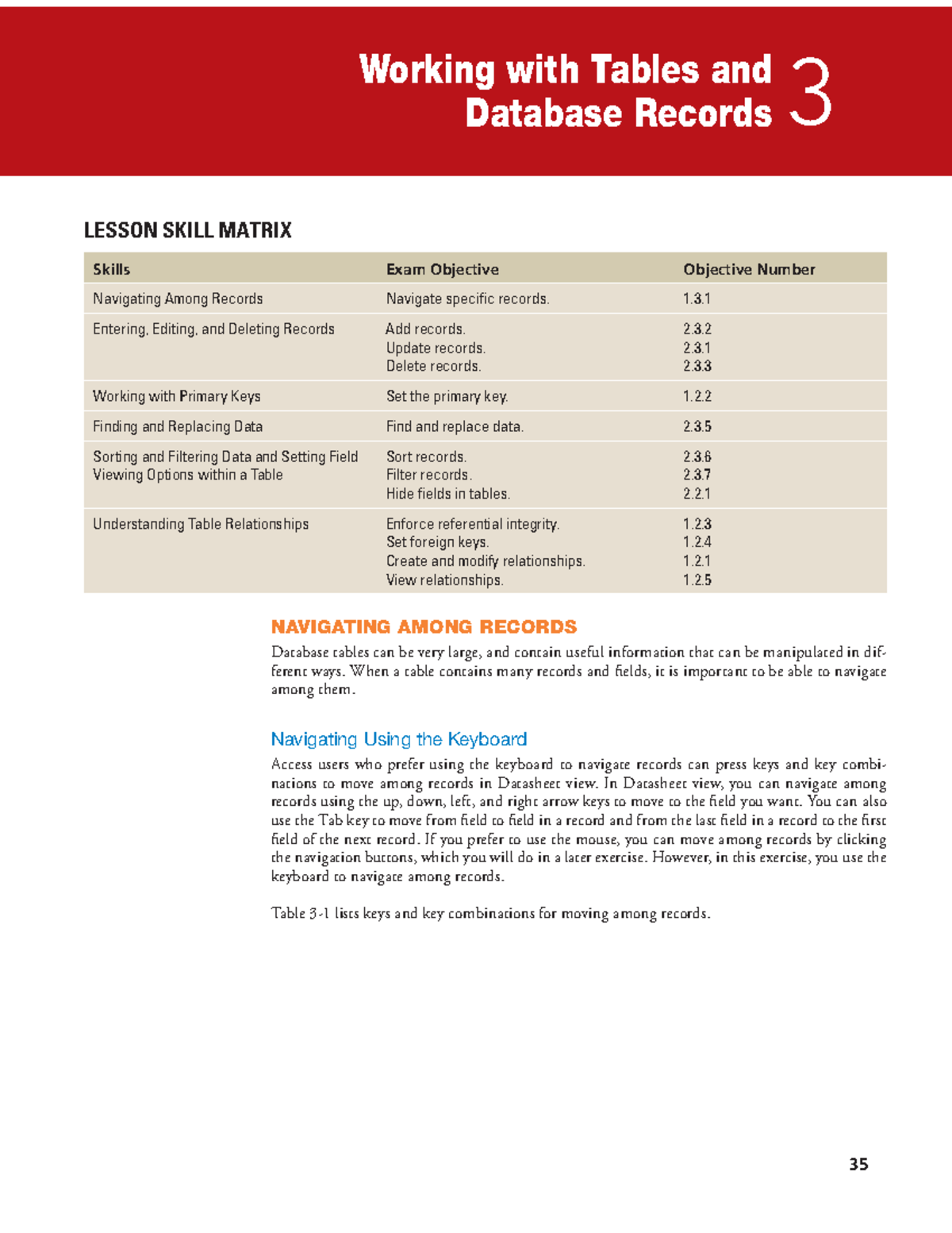 Access 2016 Lesson 03 - Working with Tables and Database Records ...