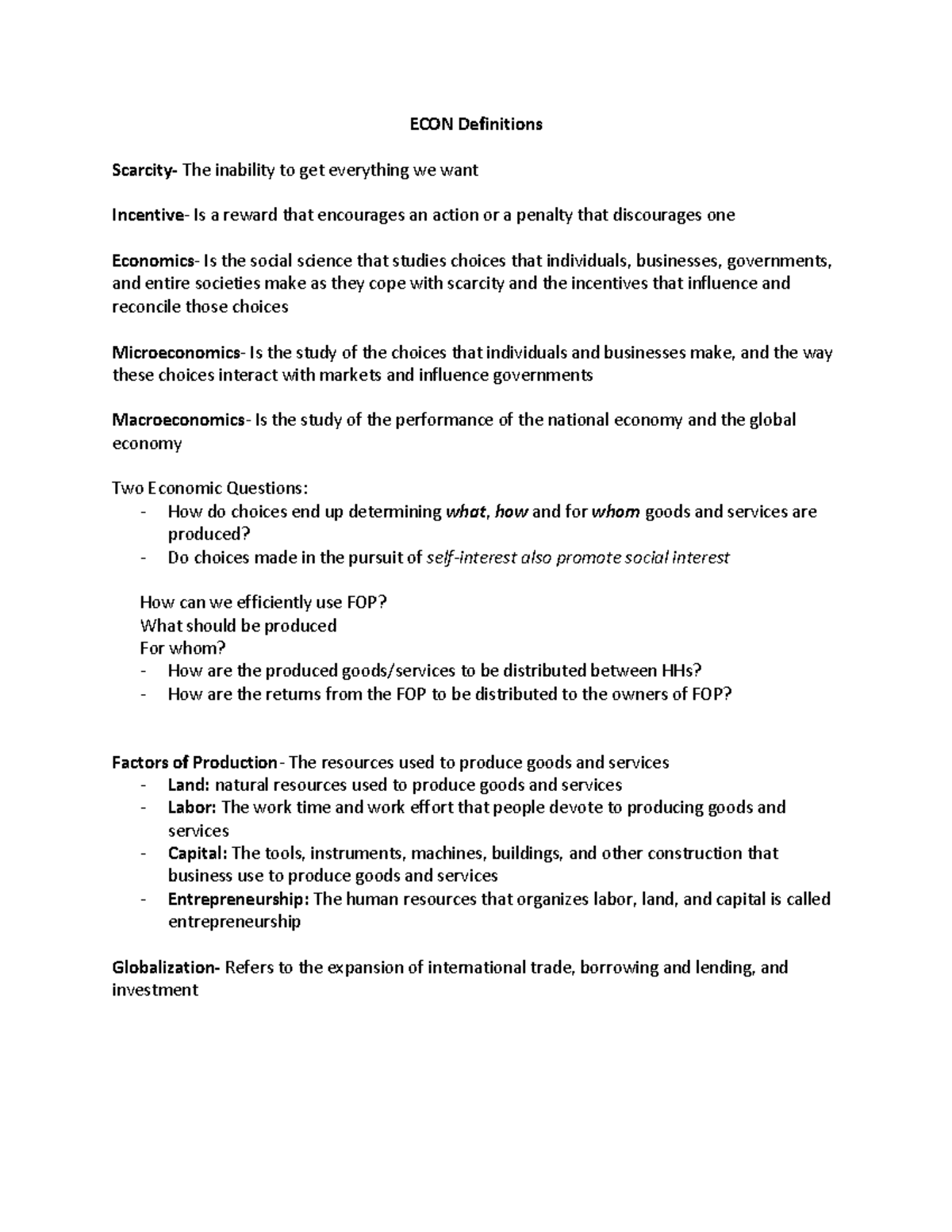 Econ Definitions Units 1 4 Warning Tt Undefined Function 32 Warning Tt Undefined