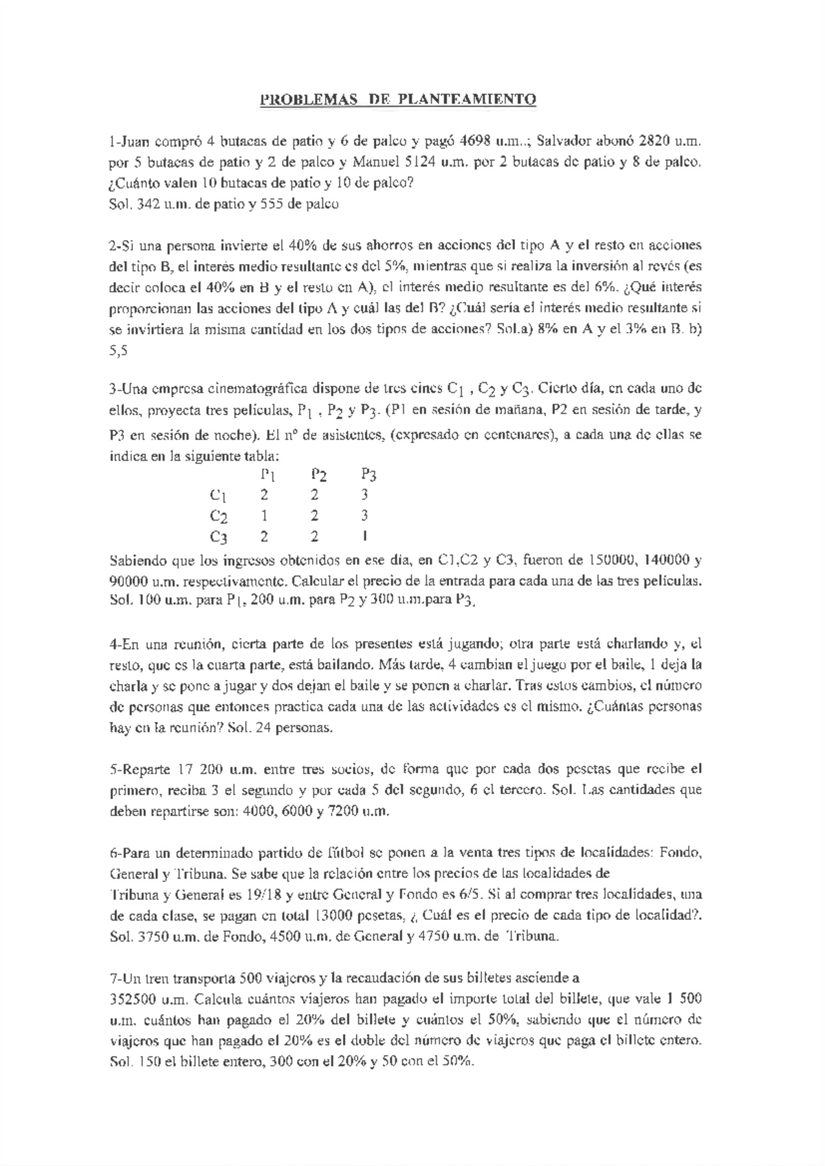 04 Problemas De Planteamiento Problemas De Planteamiento Compró 4