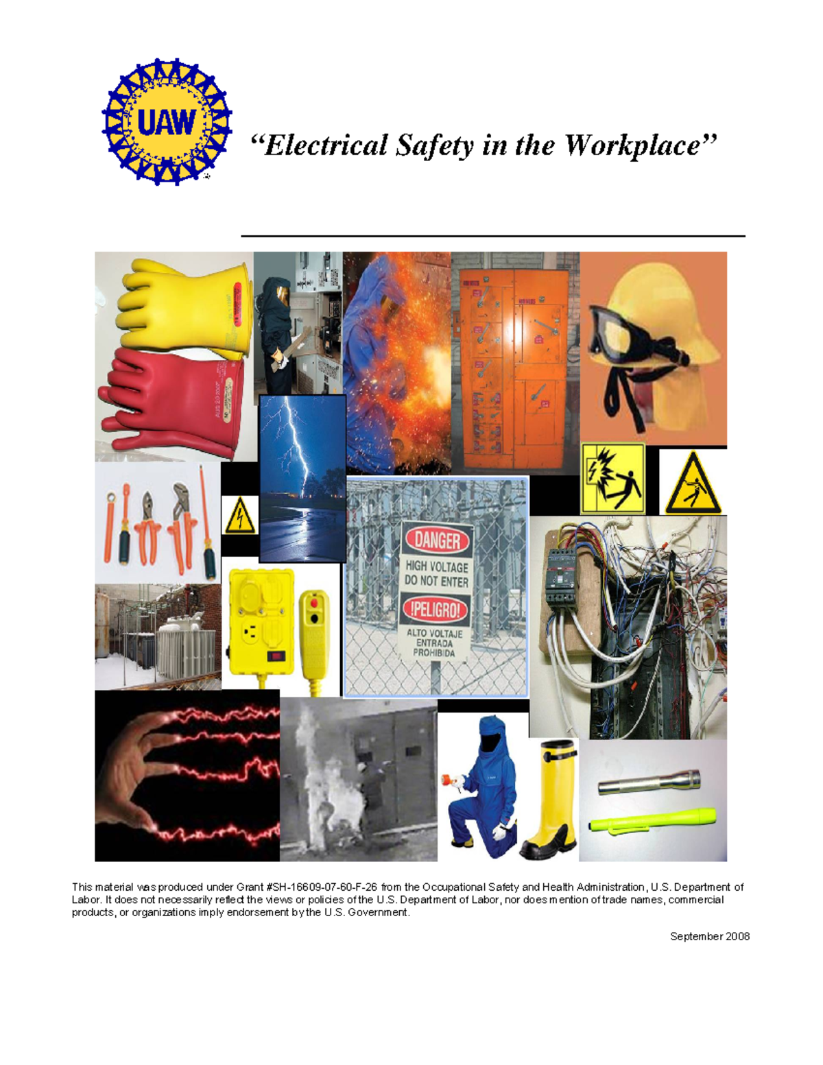 Electrical safety and quality assurance - This material was produced ...