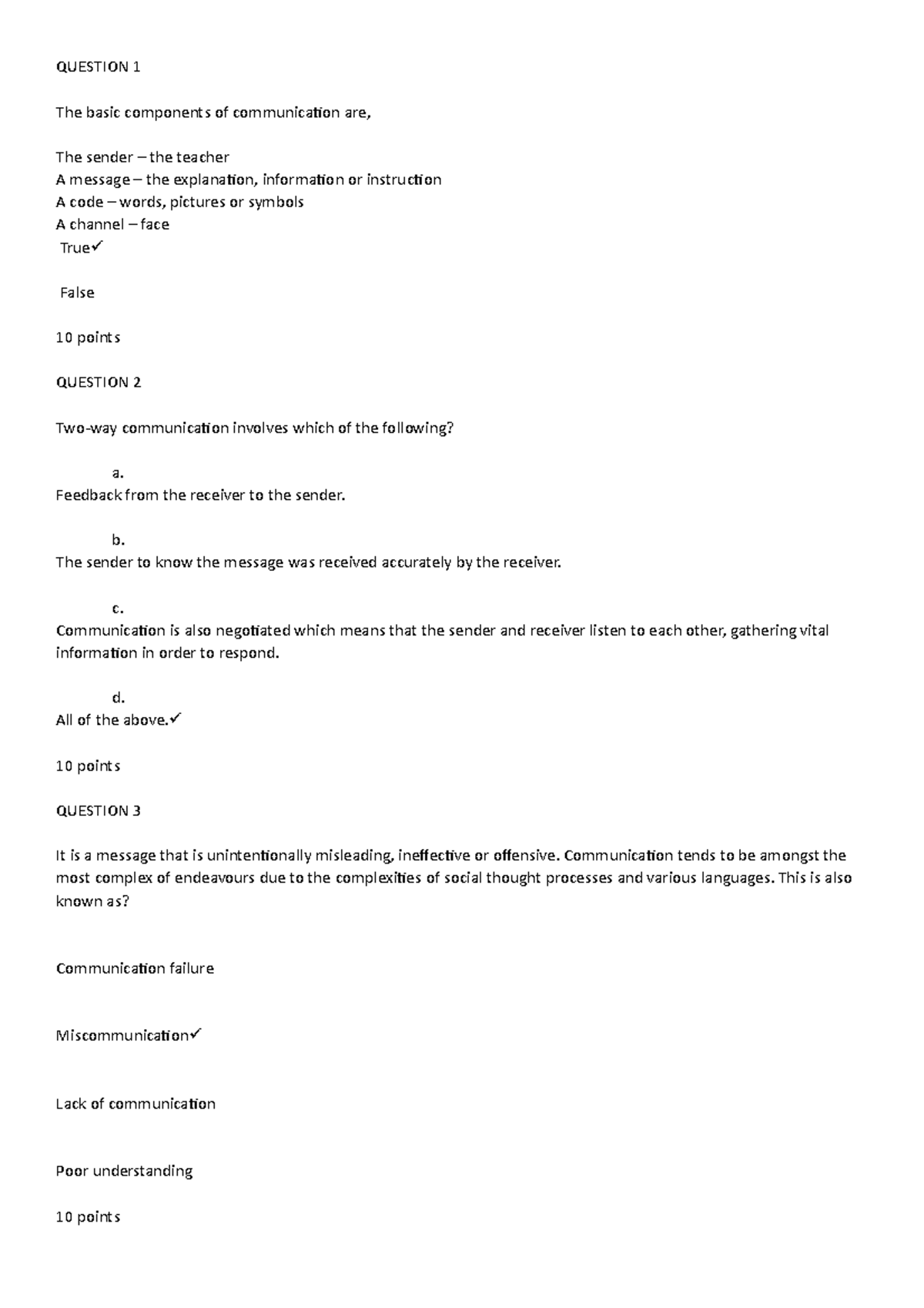 ICE Task 2 questions & answers - QUESTION 1 The basic components of ...