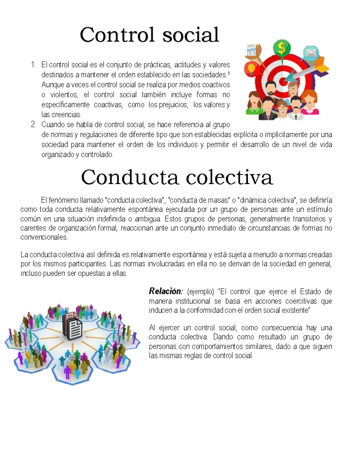 Control social - Apuntes 1 - El control social es el conjunto de ...