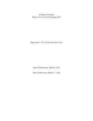 Physics Lab II Lab #4 - lab paper - Fordham University Physics Lab II ...