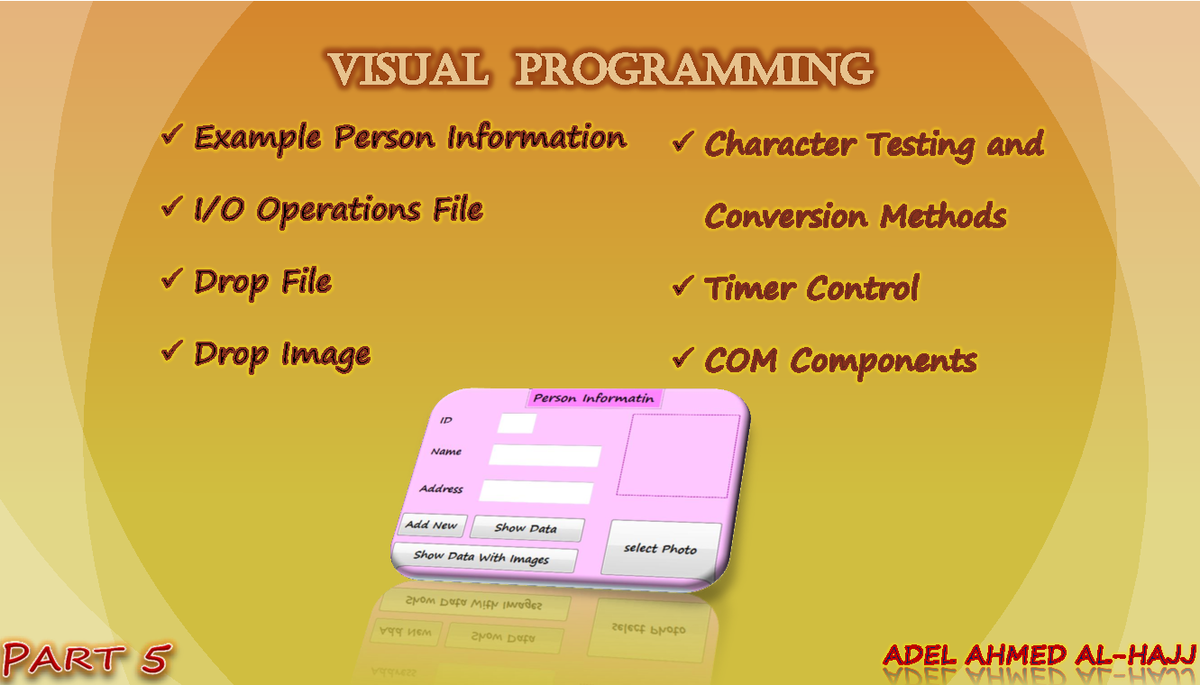 Visual Programming Lec 5 - 2 Example Person Information 4 Example Person Information 5 Example ...