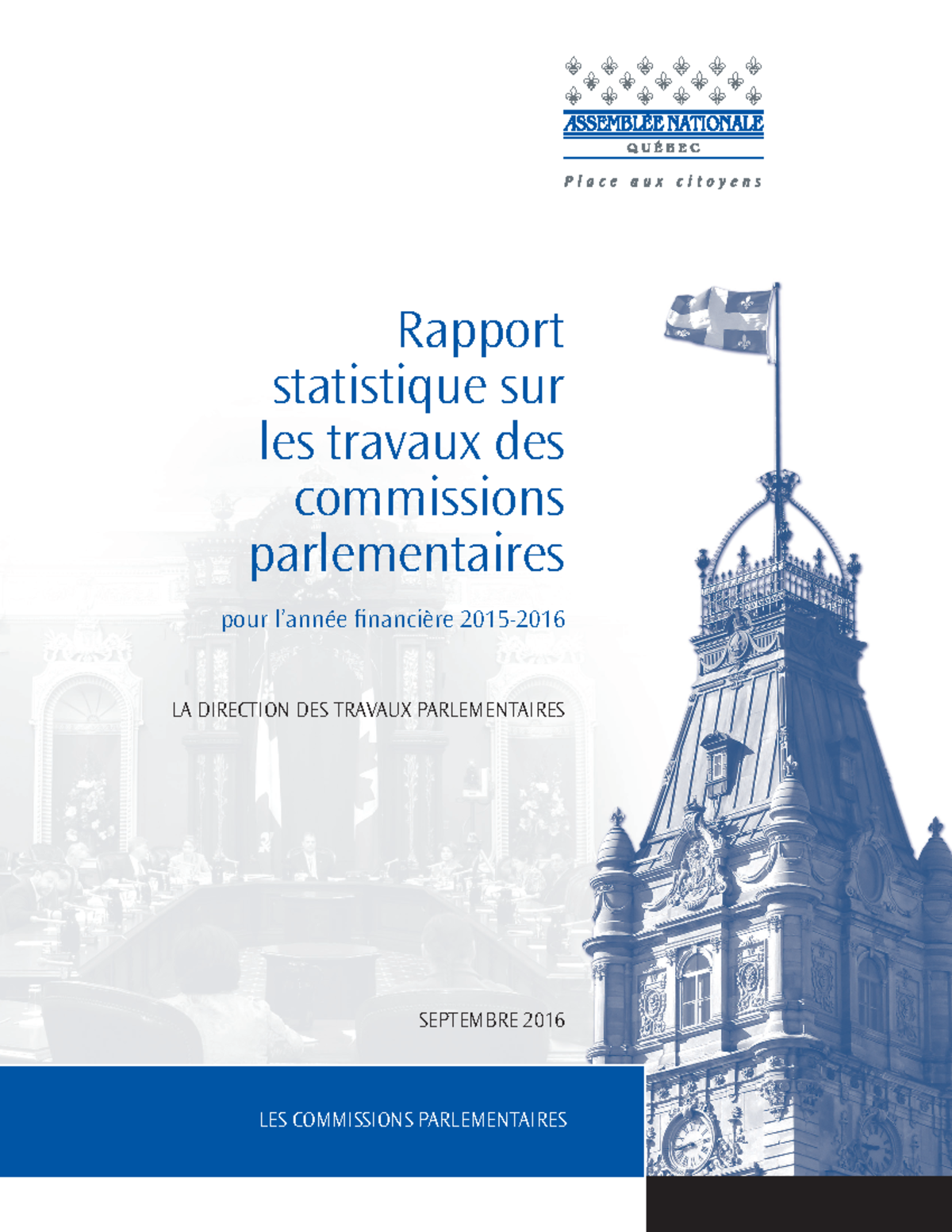 Rapport statistique 2015-2016 - LES COMMISSIONS PARLEMENTAIRES Rapport ...