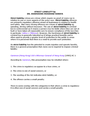 Abolition of Mandatory Death Penalty Act 2023 - Criminal Law I - Studocu