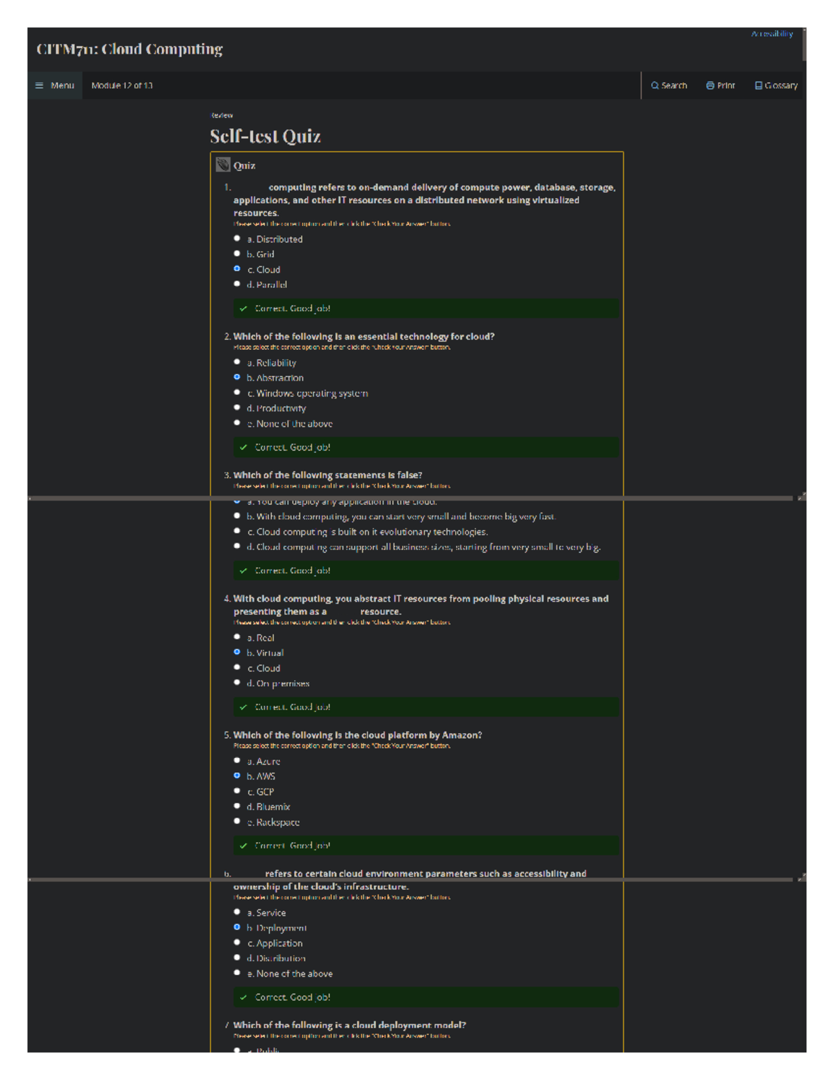 ITM711 Module 12 Self Test with Answers - ITM 711 - Studocu