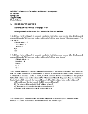 Assignment 2 2020 - IT Infrastructure, Technology, and Network Management - INFS 750 IT - Studocu