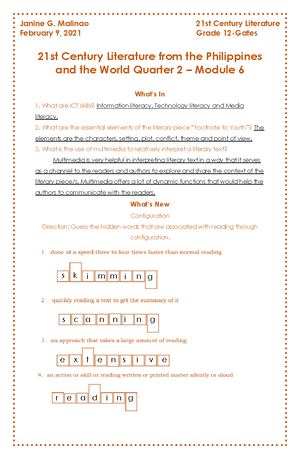 21ST Century Module 2 - Quarter 1 – Module 2: Conventional and 21st ...