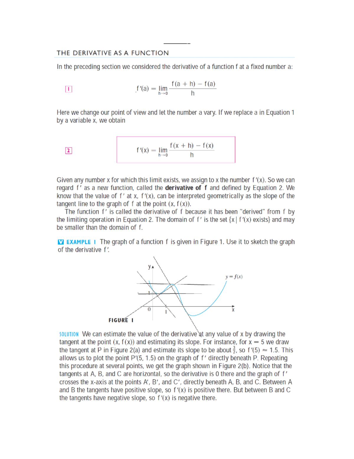 Lecture 8 Derivation as a function - Calculus II - ––––––––– - Studocu