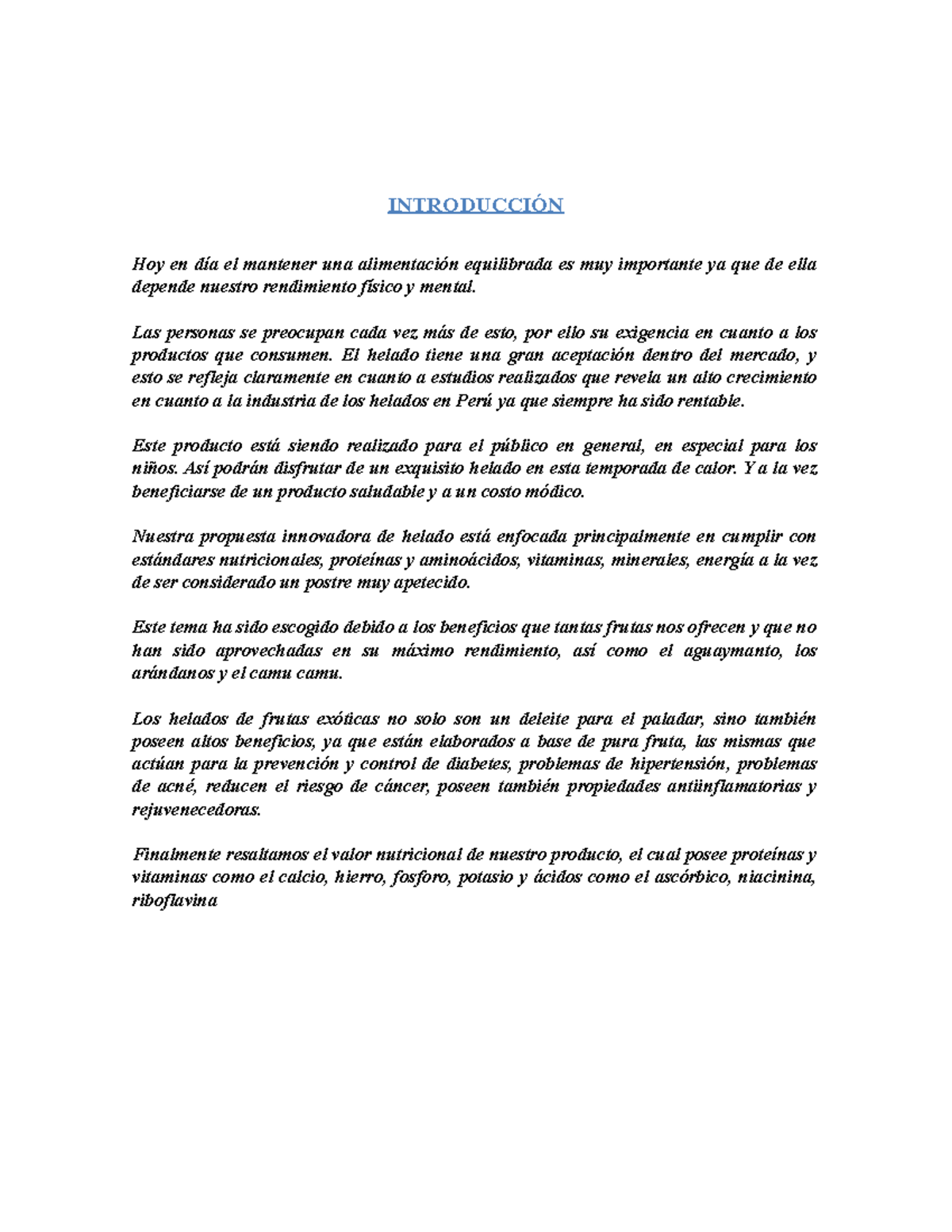 Proyecto Tropicol 2 - ZZZZZZZZZZZZZZZ ESPERO TE AYUDE - INTRODUCCIÓN ...