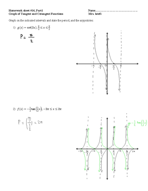 College Trigonometry Final EXAM Review Sheet - SUNY Orange Department ...