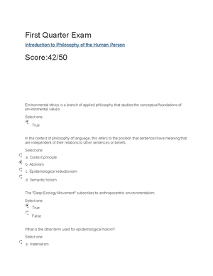 Philo - Home / My courses / BAED-PHIL2121-2312S / First Quarter ...