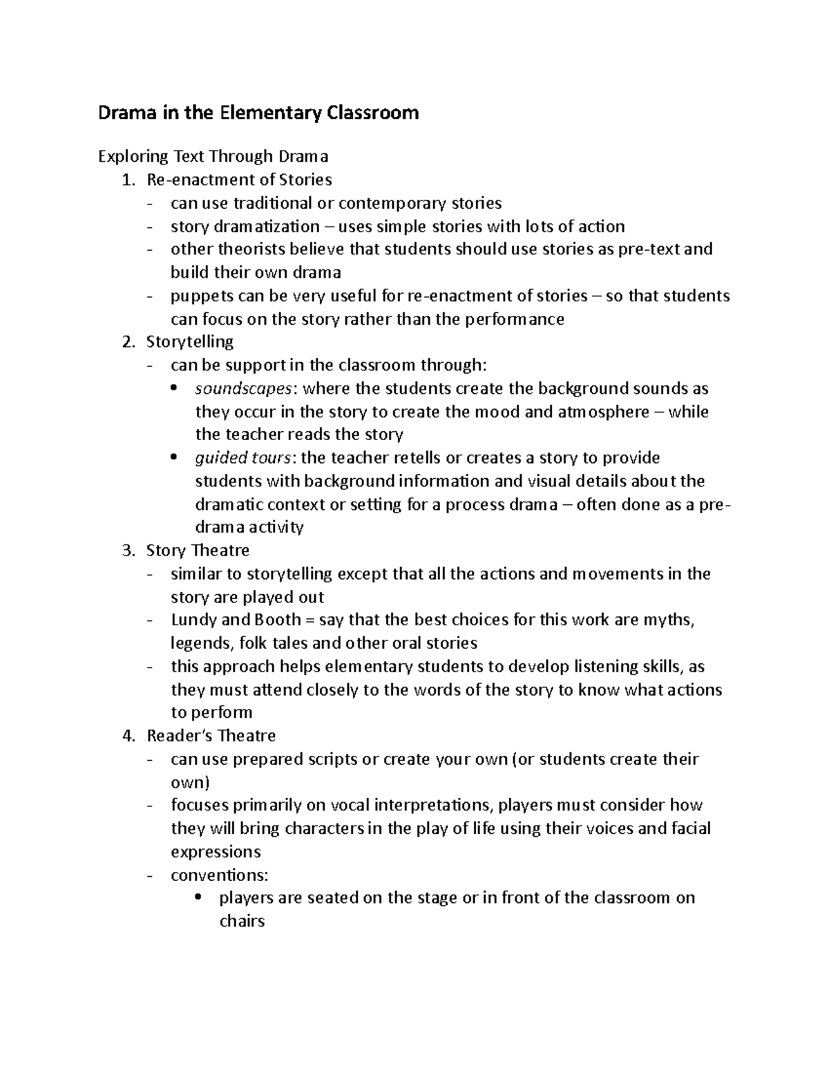 Drama in the Elementary Classroom - Drama in the Elementary Classroom ...