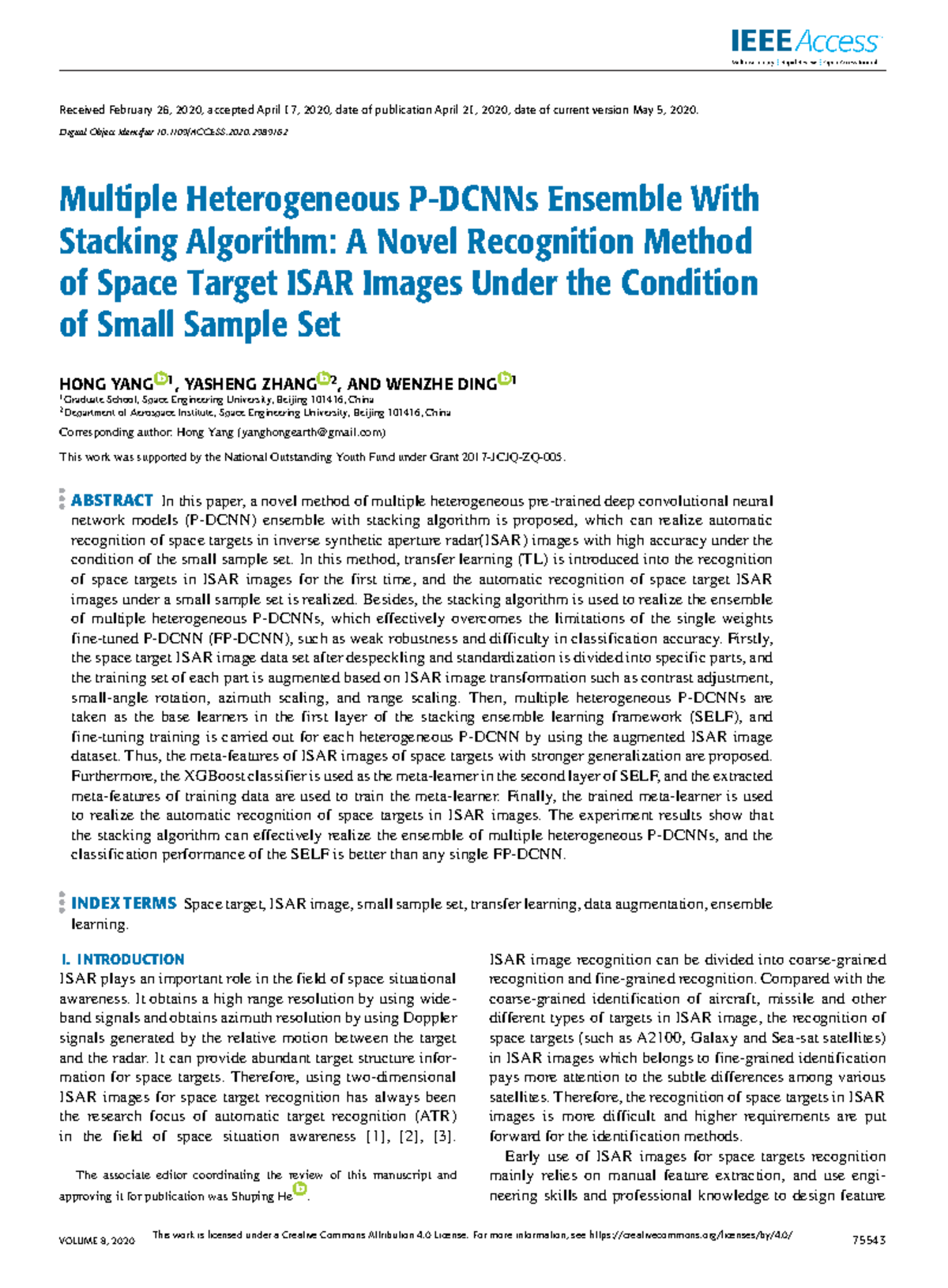 Multiple Heterogeneous P Dcnns Ensemble With Stacking Algorithm A Novel