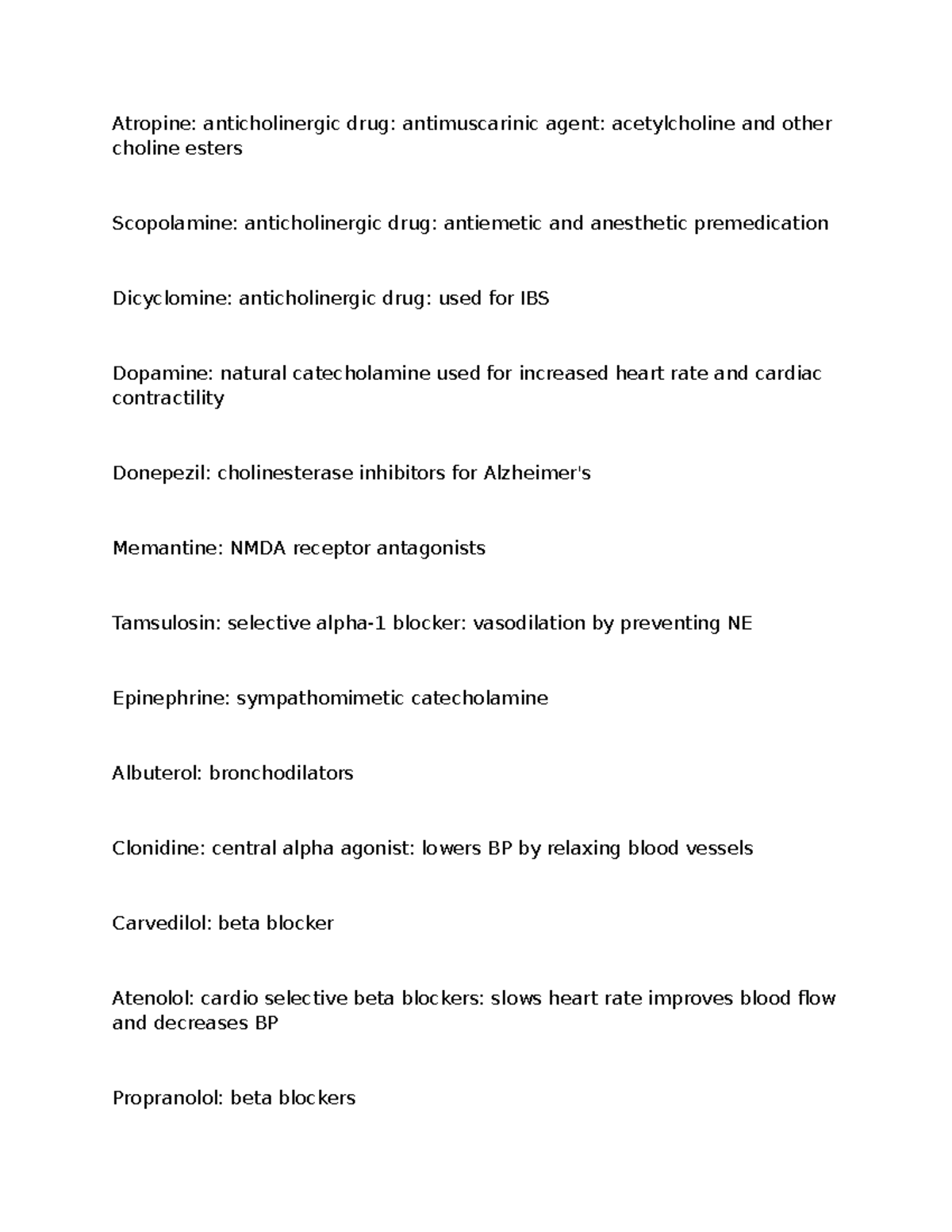 Atropine - blueprint for test - Atropine: anticholinergic drug ...