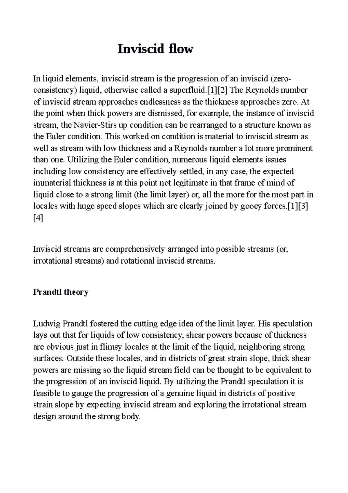 Inviscid flow - Ifah - Inviscid flow In liquid elements, inviscid ...