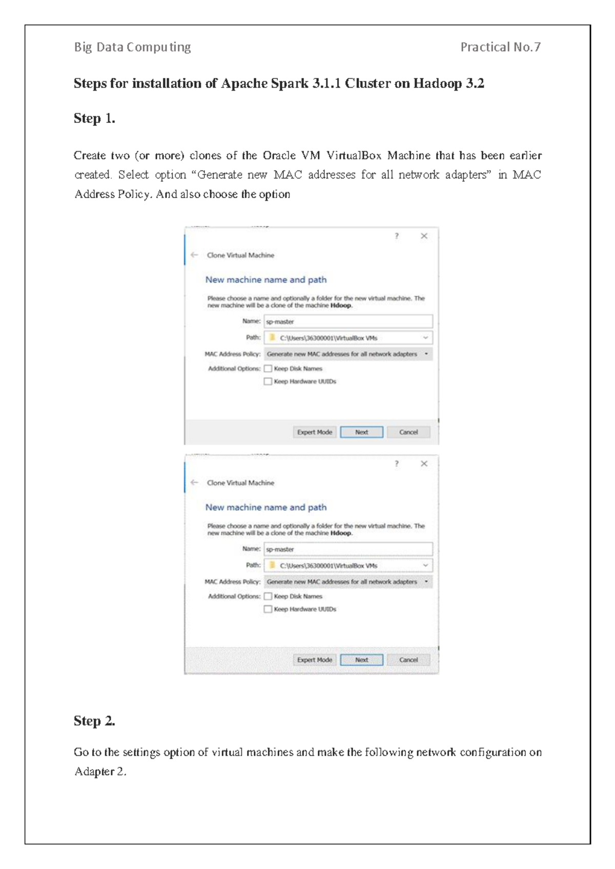 BDC Output 7 - Steps for installation of Apache Spark 3.1 Cluster on ...