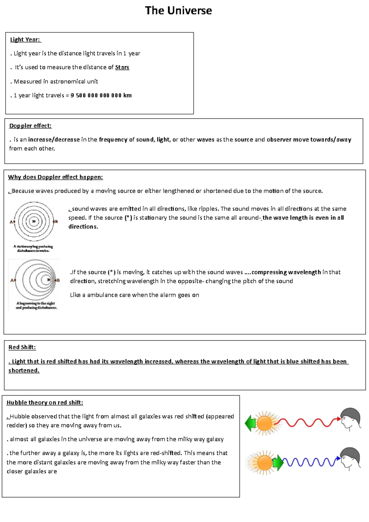 The universe - From PPt - nnn Light Year: . Light year is the distance ...
