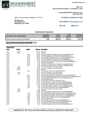 Citibank Bank Statement Bank Statements - 010/R1/04F Citibank Client ...