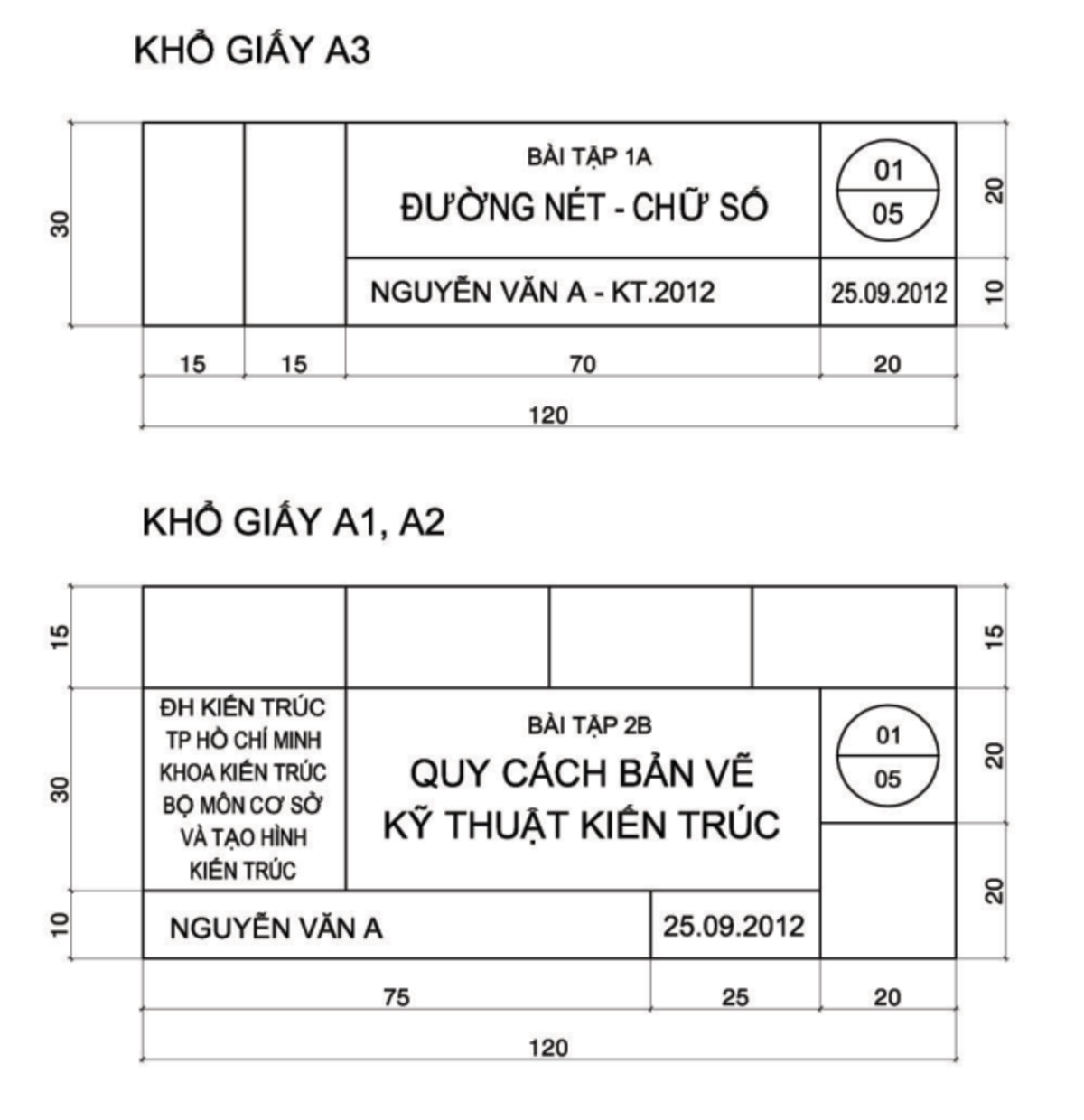 MAU Khung TEN CHO KHO GIAY A3 VA A1-A2 - Đồ án cơ sở 1 - Studocu